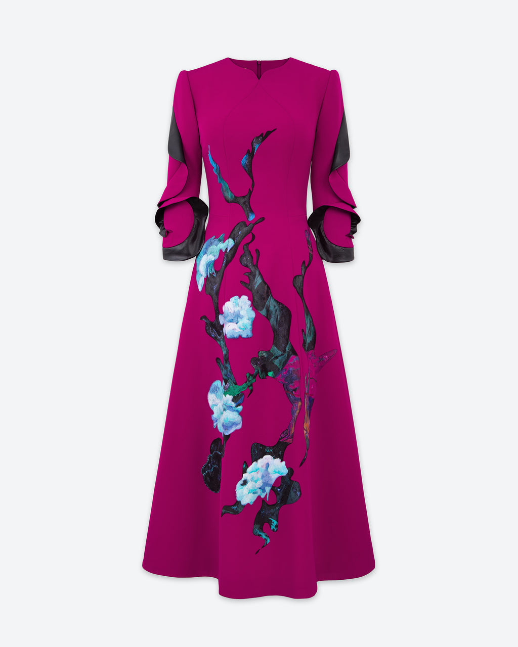 Phoenix's Dream- Jazzberry Pink Midi Dress – Tiny Ink